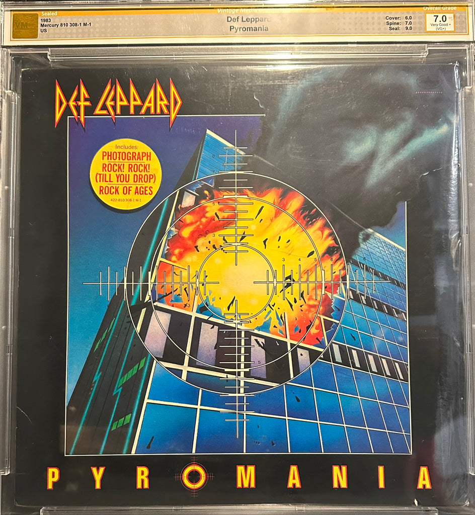 Def Leppard Pyromania (1983) - 1st Pressing Hype Sticker Sealed VMG 7. — Bedo's Collectibles