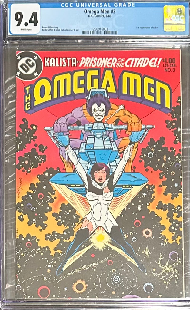 The Omega Men #3 (DC, 1983) CGC 9.4 White Pages — Bedo's Collectibles
