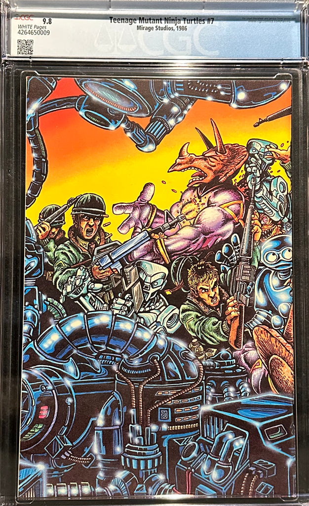 Teenage Mutant Ninja Turtles #7 (Mirage, 1986) CGC 9.8 White Pages ...