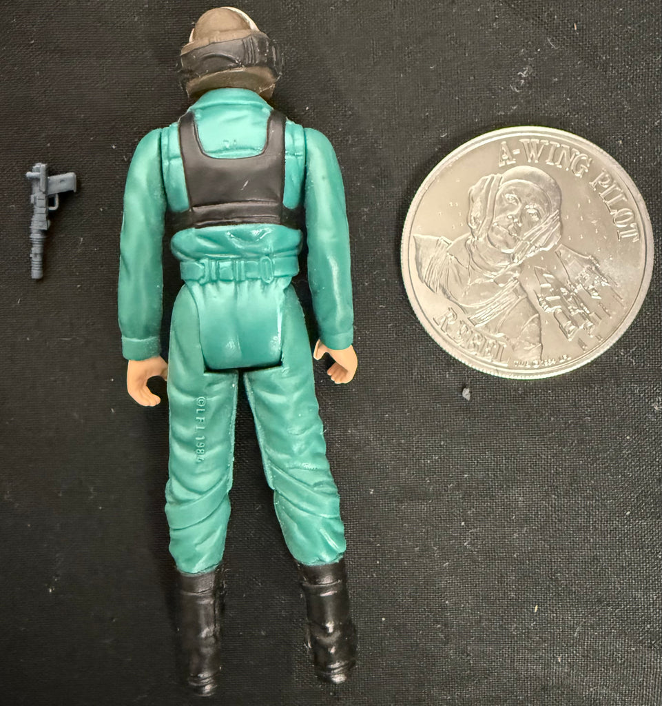 Star Wars POTF (1985) A-Wing Pilot With Coin — Bedo's Collectibles
