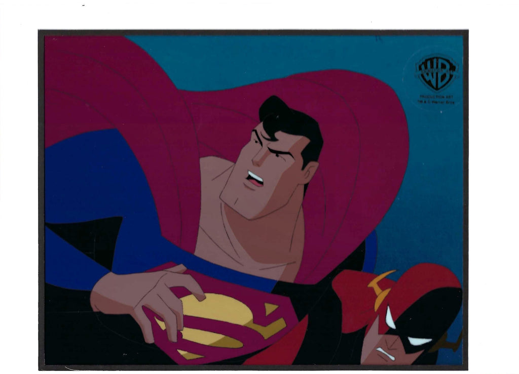 Superman Animated Series Episode “Speed Demon” Original Production Cel ...