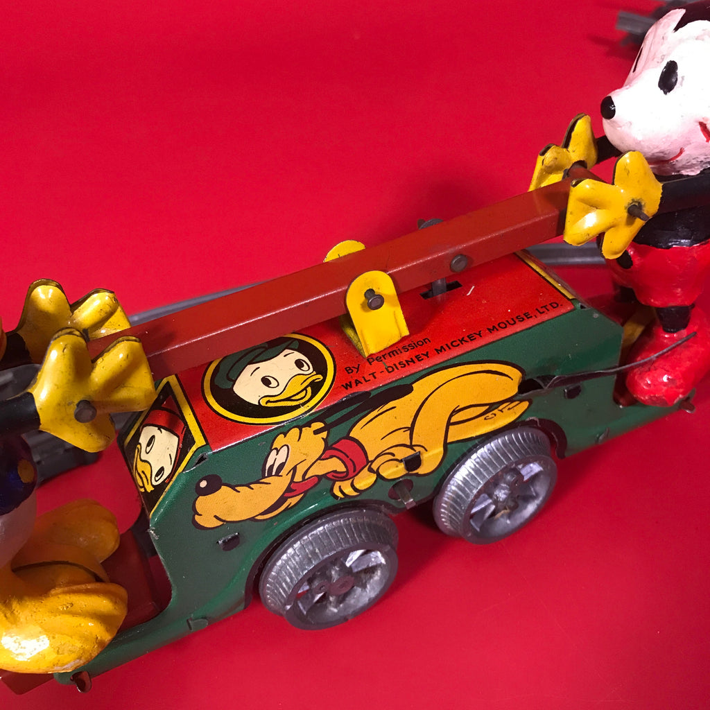 Mickey Mouse Hand Car with Donald (Includes Box) — Bedo's Collectibles