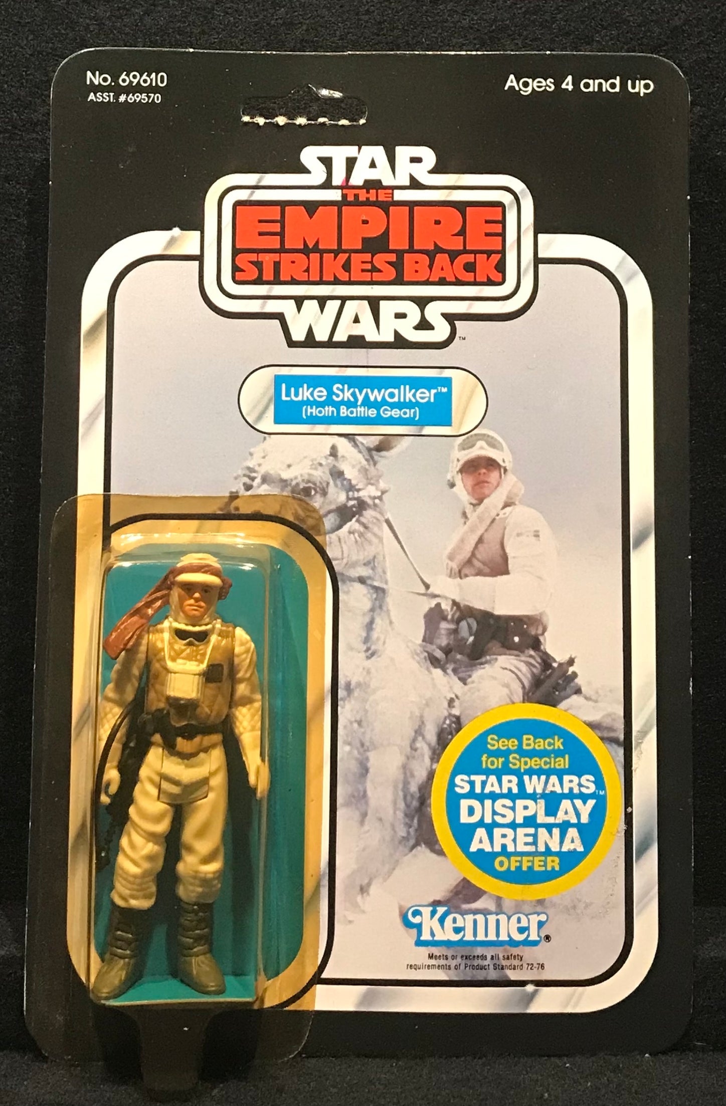 Kenner Star Wars ESB Luke Skywalker (Hoth) 45 Back Display Arena Offer ...